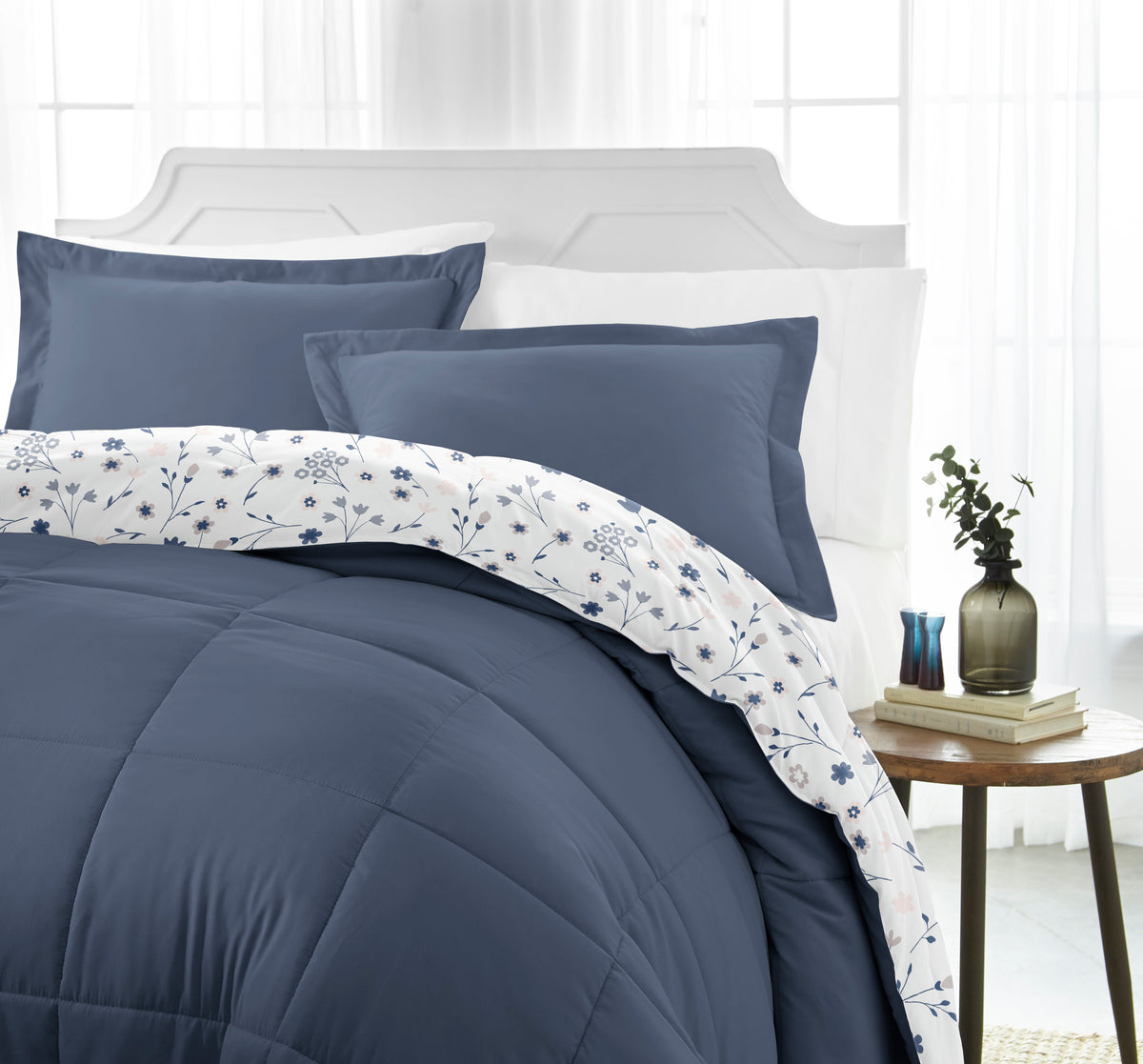 Forget Me Not Reversible Down-Alternative Comforter Set – Cloth & Gable
